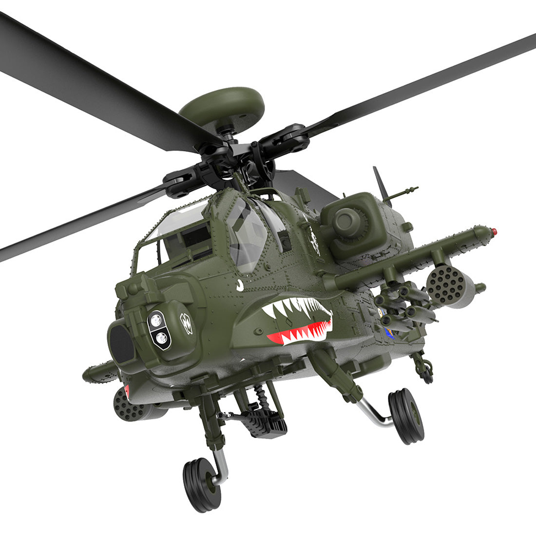 YXZNRC Yuxiang AH-64D Apache 1:32 Scale RC Helicopter - Advanced Flight ...